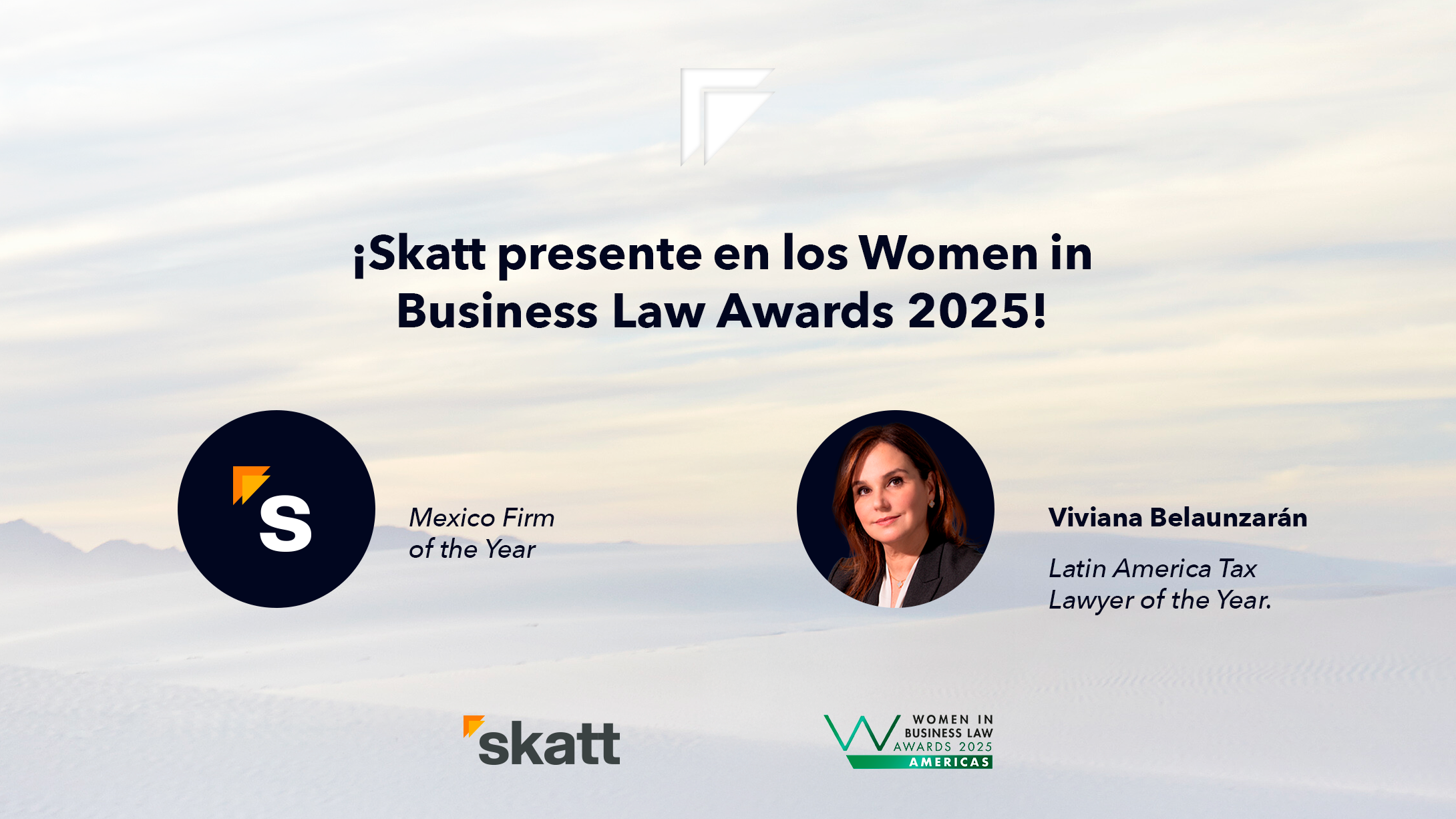 Skatt y Viviana Belaunzarán, finalistas en los Women in Business Law ...